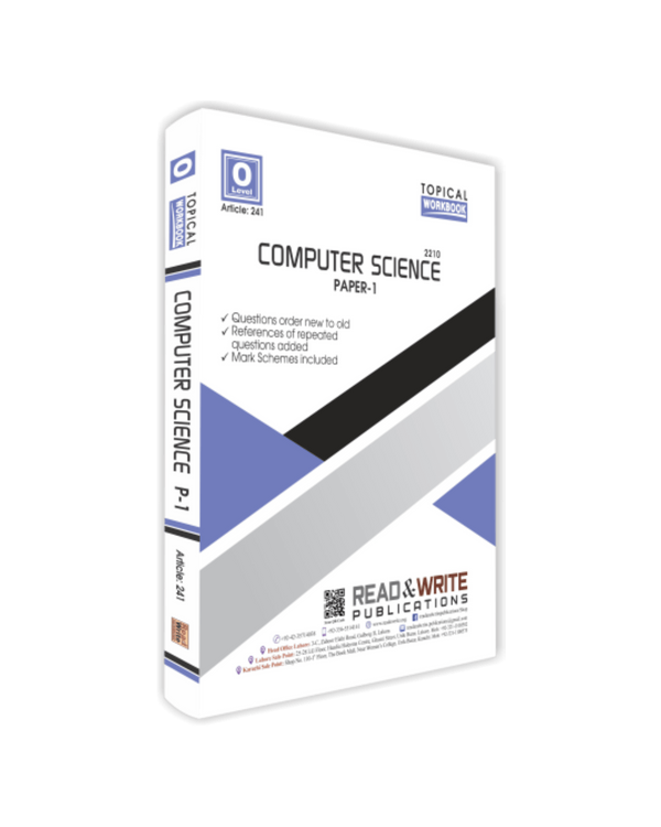 Cambridge Computer Science O Level Paper-1 Work Book Series By Editori